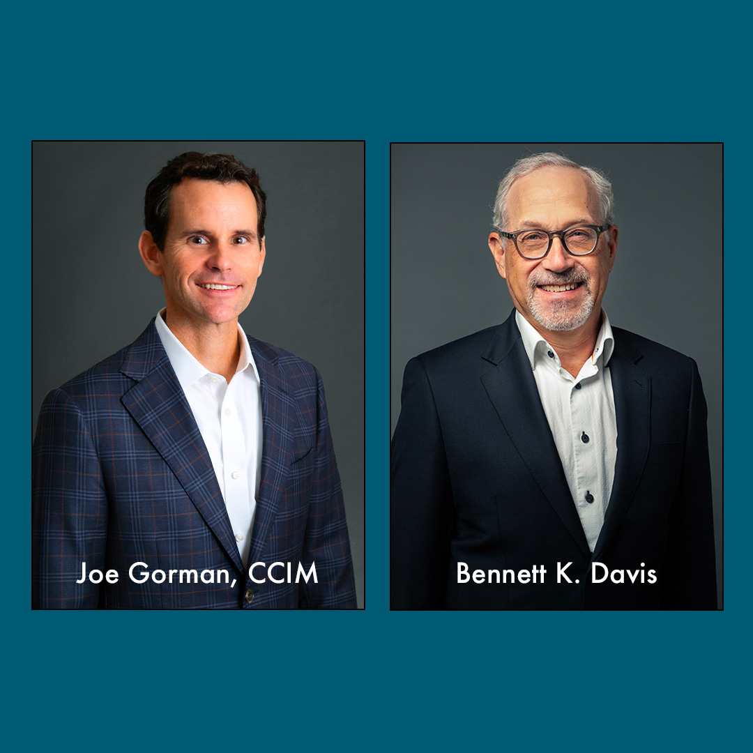 Corporate Realty Welcomes Joe Gorman as Longtime Broker Bennett Davis Shifts to New Role ...